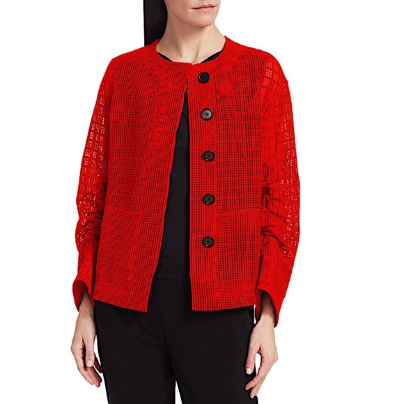 Akris Punto | Jackets & Coats | Akris Punto Mesh Grid Jacket | Poshmark